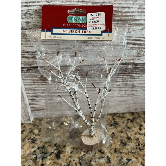 Lemax | Holiday | Vintage 995 Lemax Village Collection 6 Birch Tree New ...